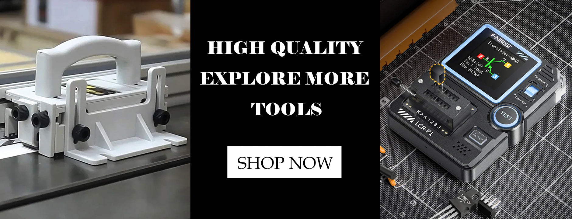 FNIRSI LC1020E Handheld Digital Bridge LCR Meter Auto-Ranging Inducta