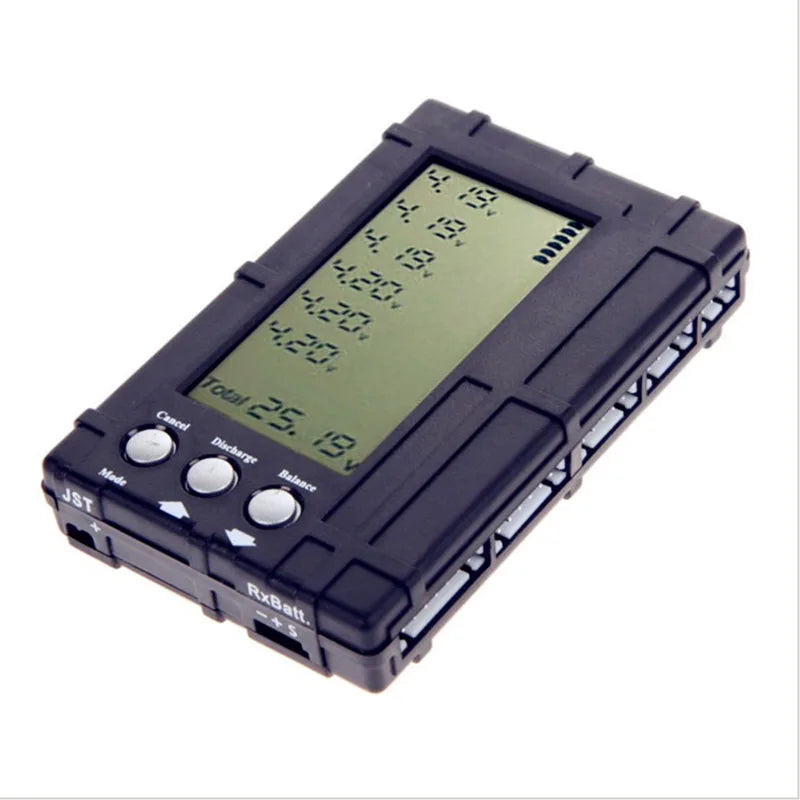 3 in 1 2-6S LiPo / LiFe Battery Balancer Voltage Meter Tester LCD Dis